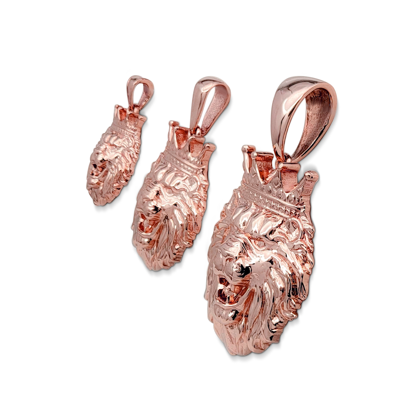 Rose gold lion pendant store